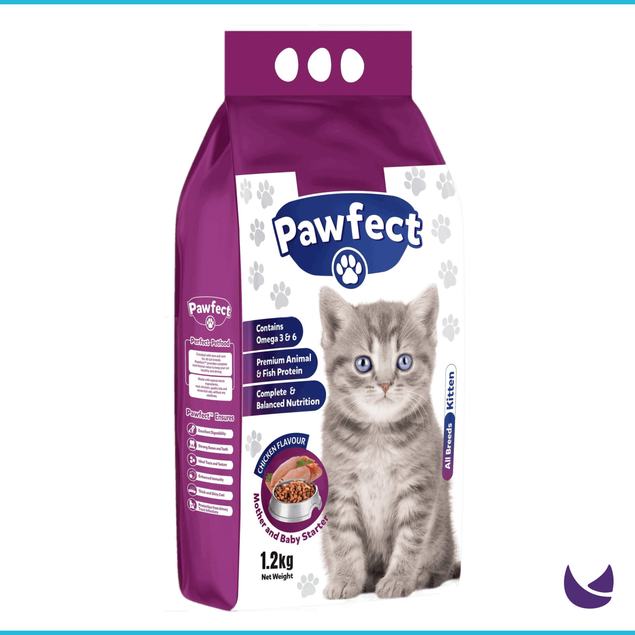 Pawfect Kitten Food | Dry Kitten Food - Chubby Meows