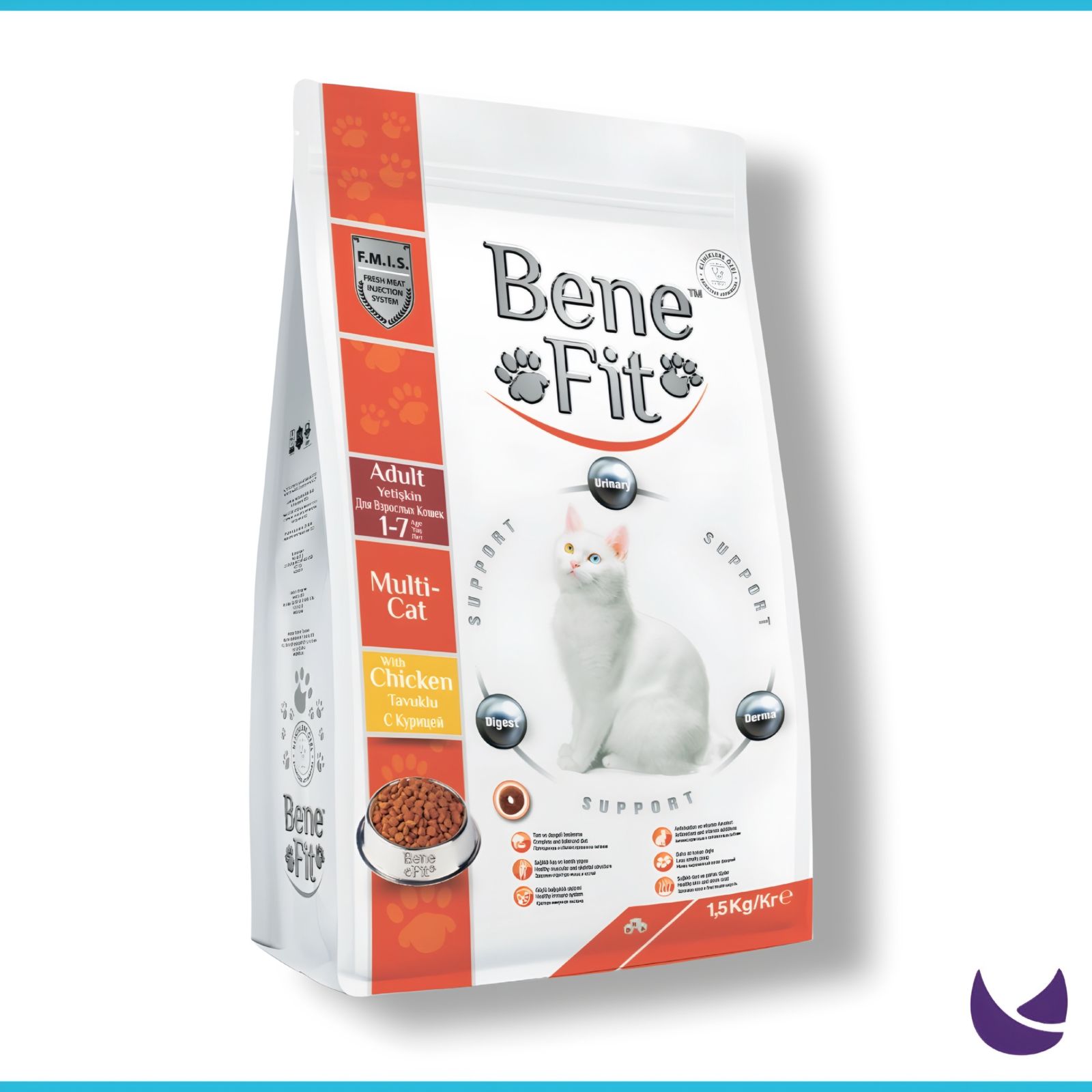 Benefit Adult Multi-Cat Chicken Formula – 1.5 kg - Chubby Meows