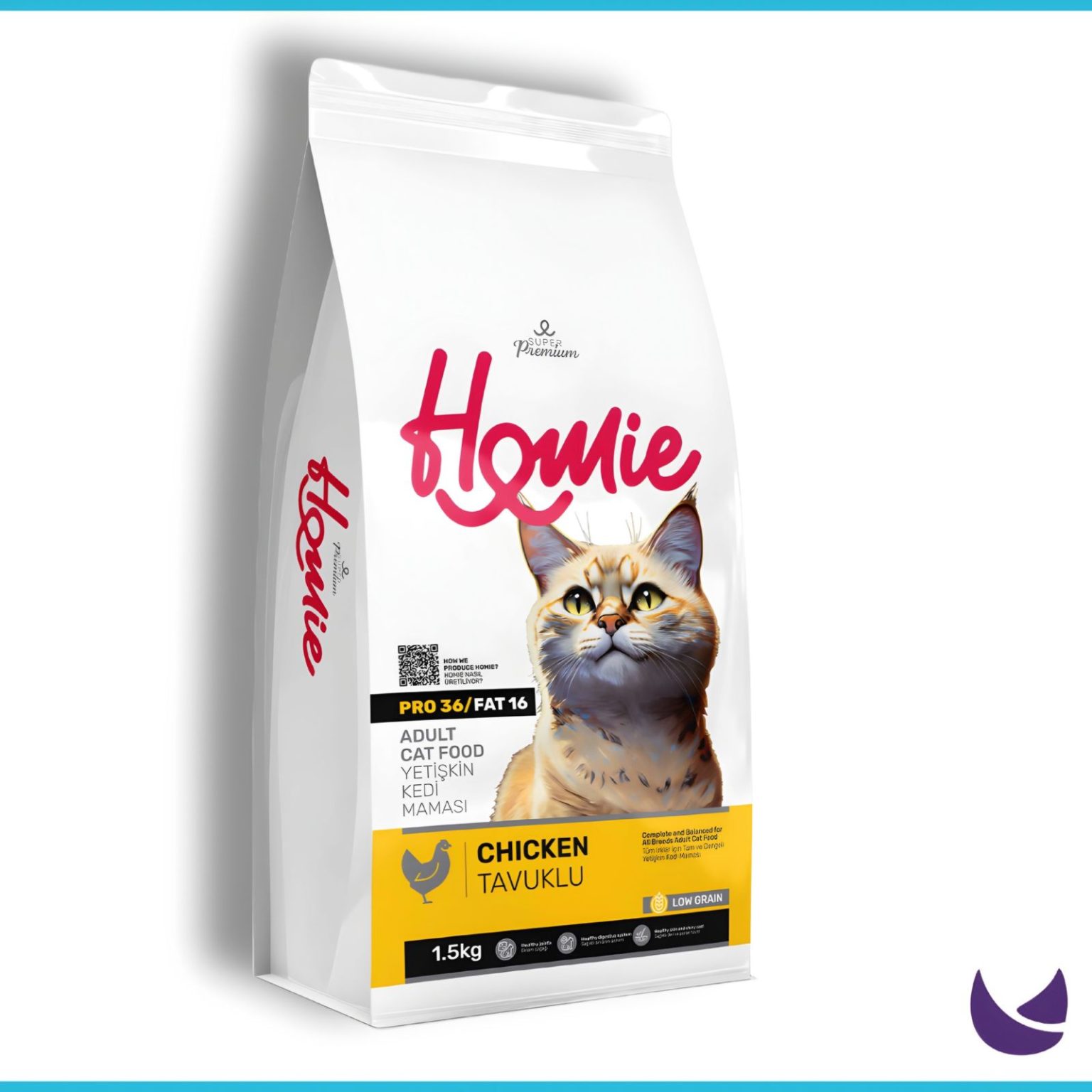 Homie Super Premium Low Grain Adult Cat Food – Chicken - Chubby Meows