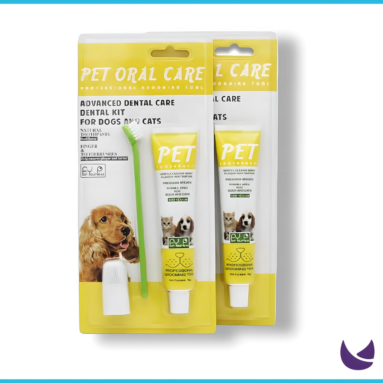 Pet Dental Care Kit – Toothpaste and Toothbrush for Cats & Dogs ...